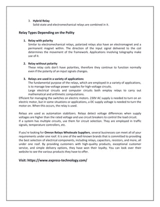 What Are Relays, and What Kinds Are There.pdf