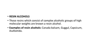 What are resins | PPTX