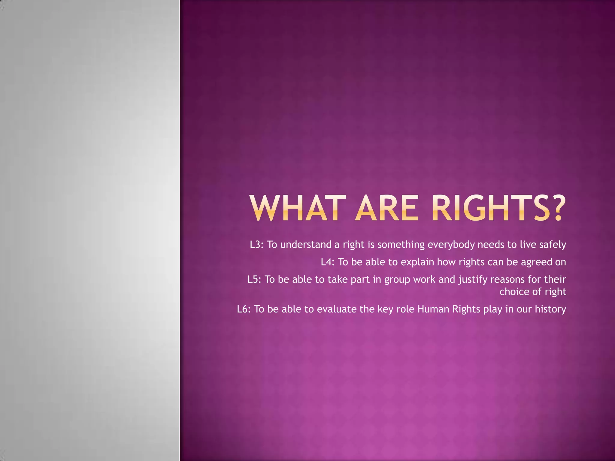 What are rights powerpoint | PPTX