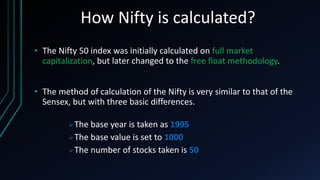 What are sensex and nifty | PPT