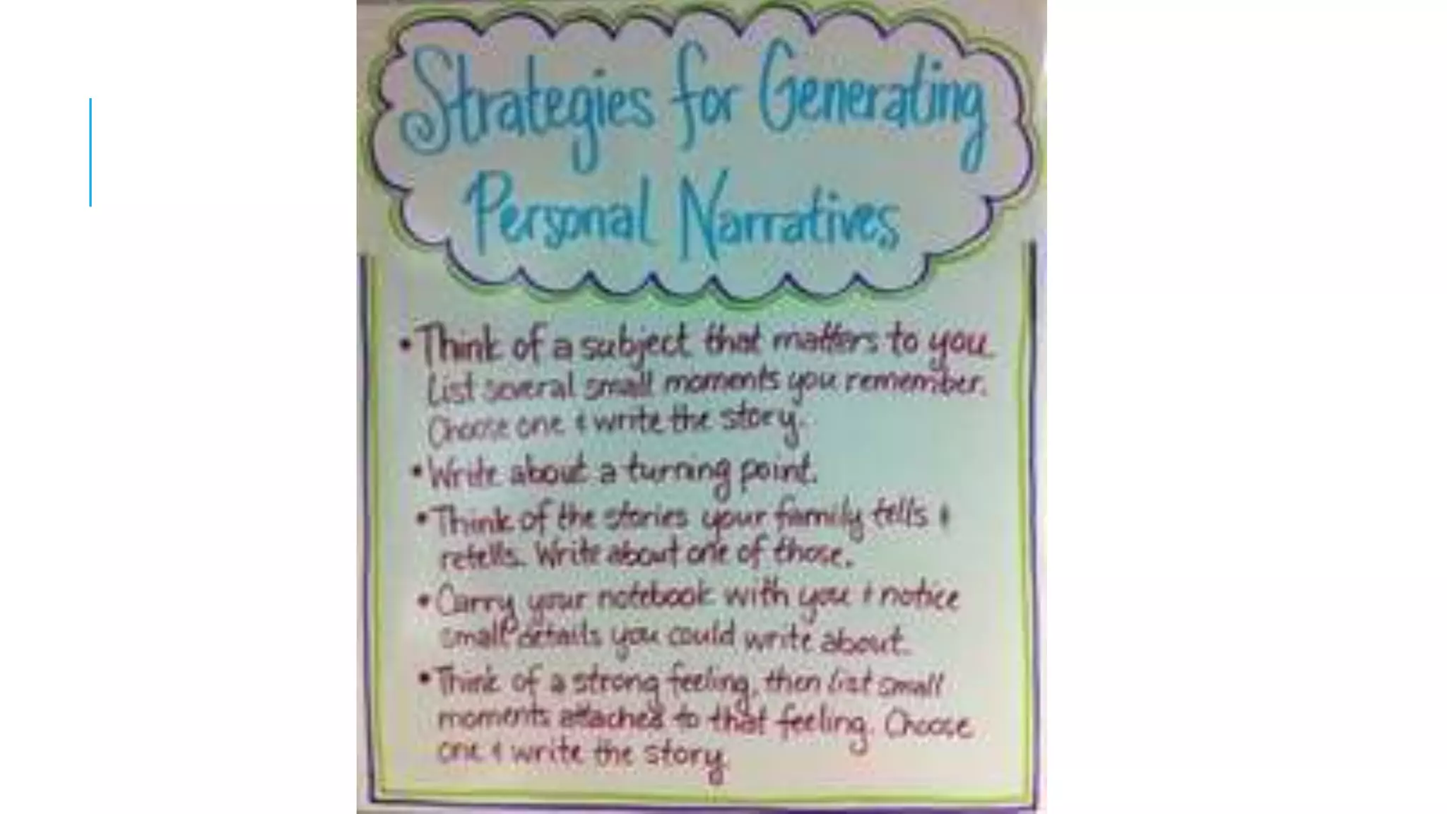 What are small moments seed idea mini lesson | PPT