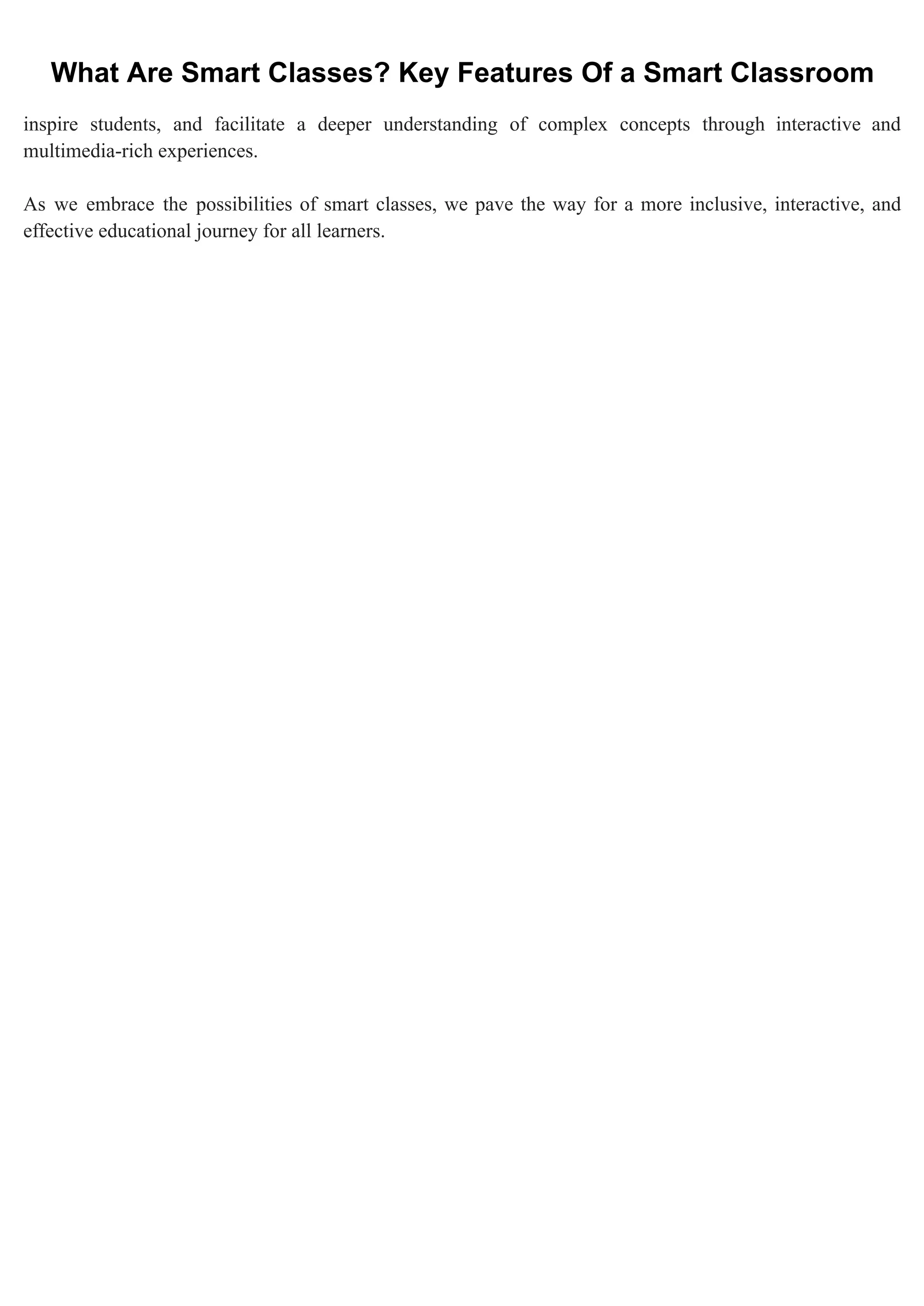 What Are Smart Classes_ Key Features Of a Smart Classroom.pdf