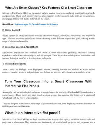 What Are Smart Classes_ Key Features Of a Smart Classroom.pdf