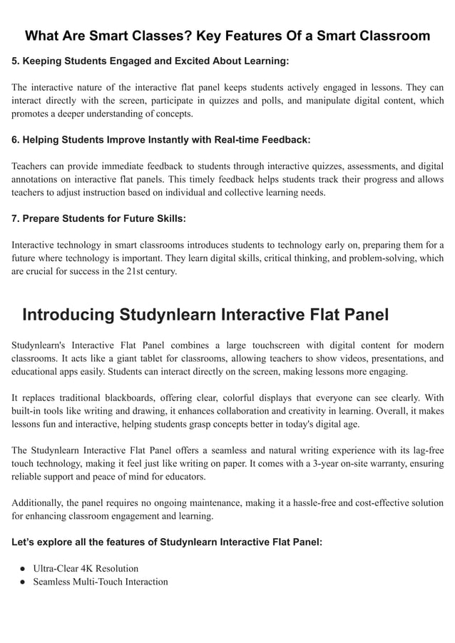 What Are Smart Classes_ Key Features Of a Smart Classroom.pdf | Technology & Computing