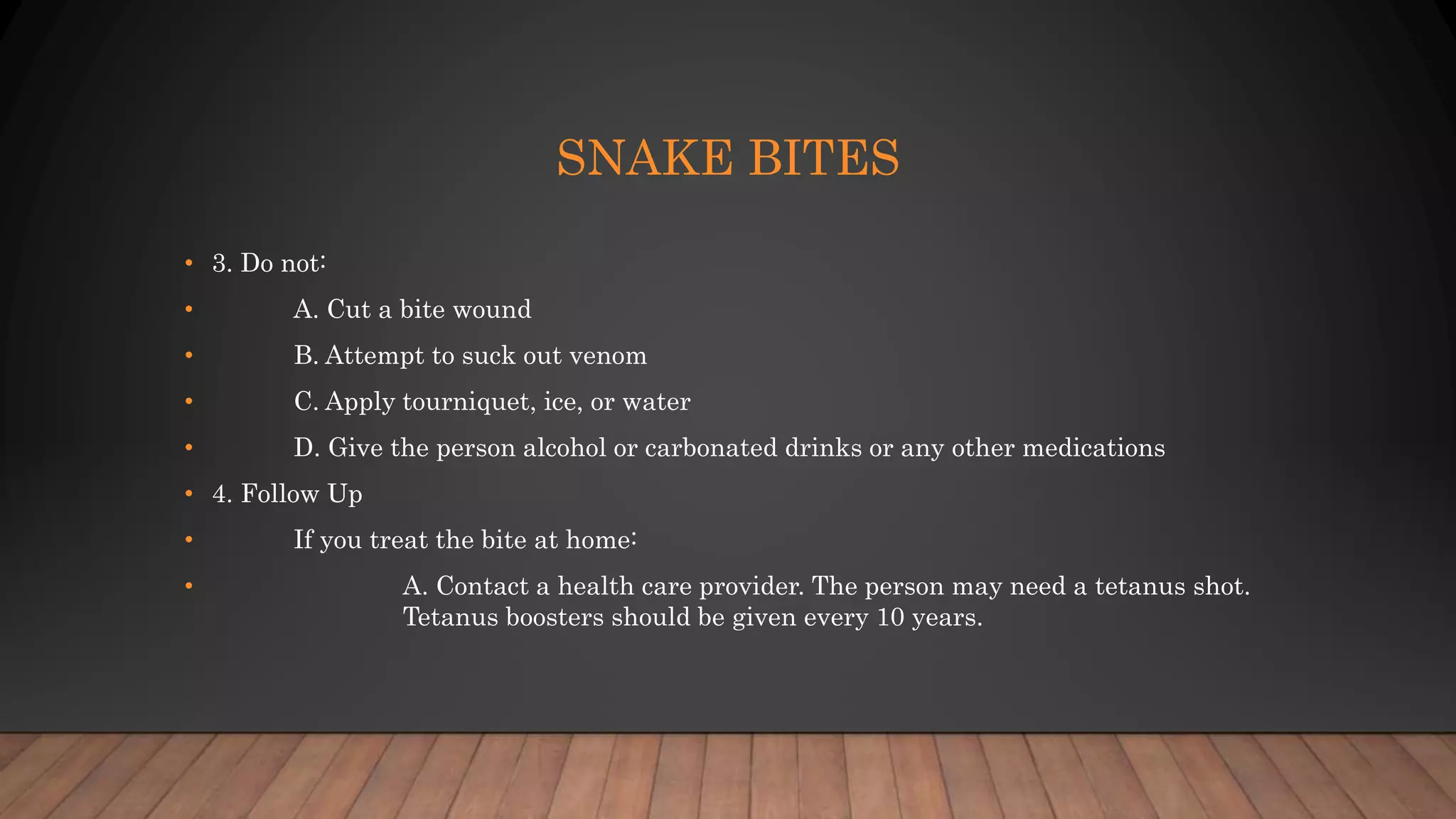 What are snake bites | PPTX