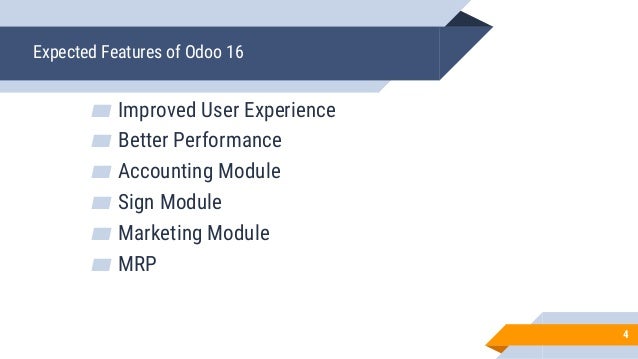 What are some expected features of Odoo 16.pptx