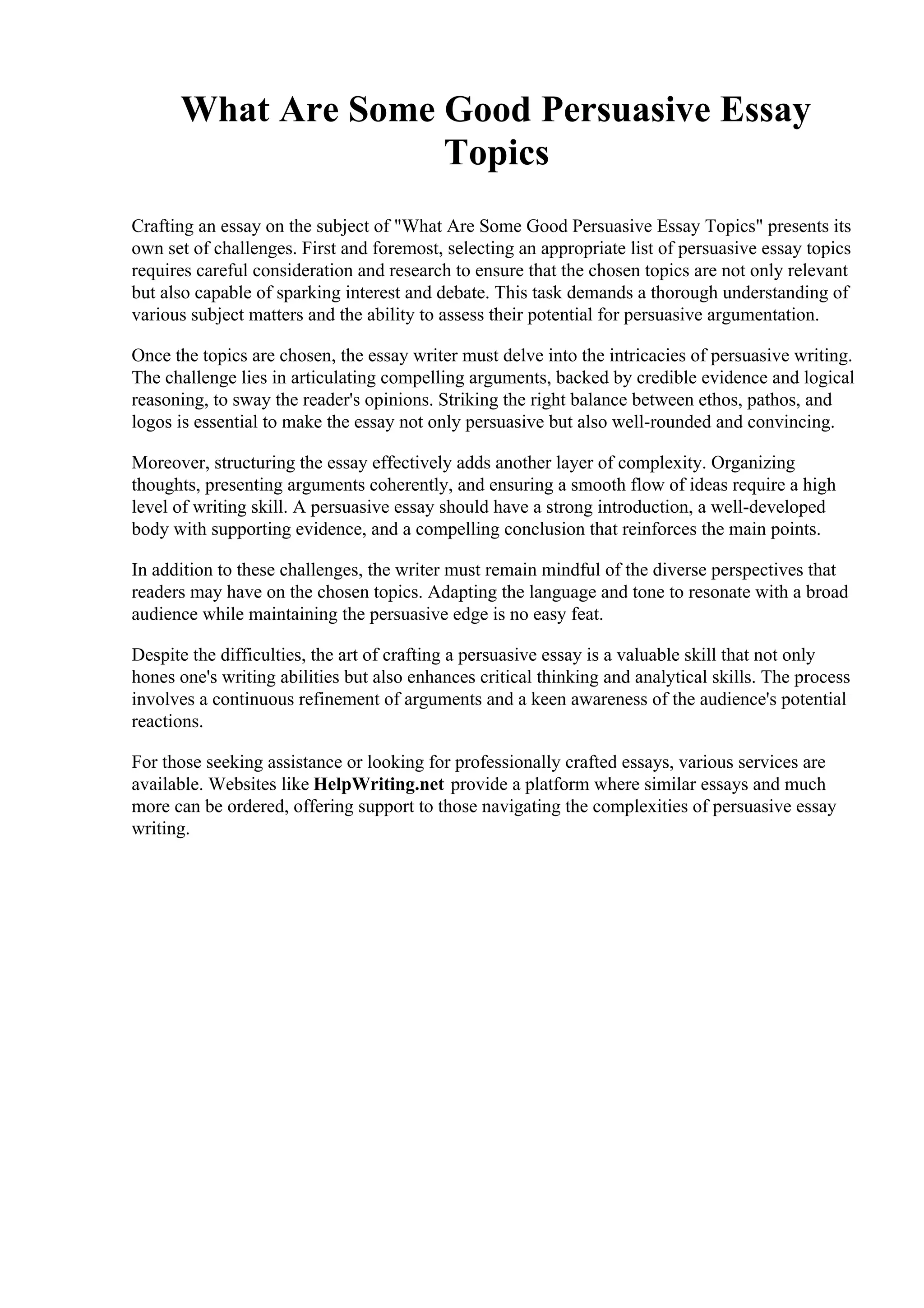 What Are Some Good Persuasive Essay Topics.pdf