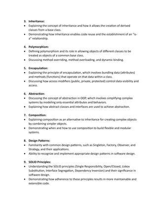 What are some key topics and concepts that candidates are commonly ...