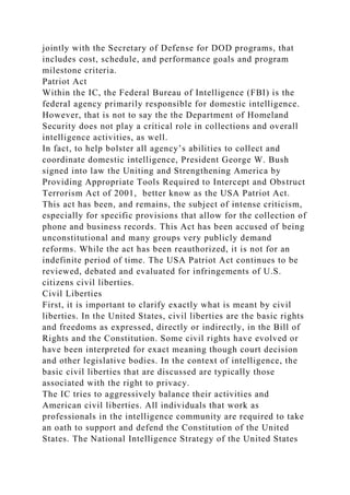 What are some of the challenges the intelligence community faces i.docx