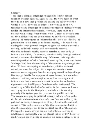 What are some of the challenges the intelligence community faces i.docx