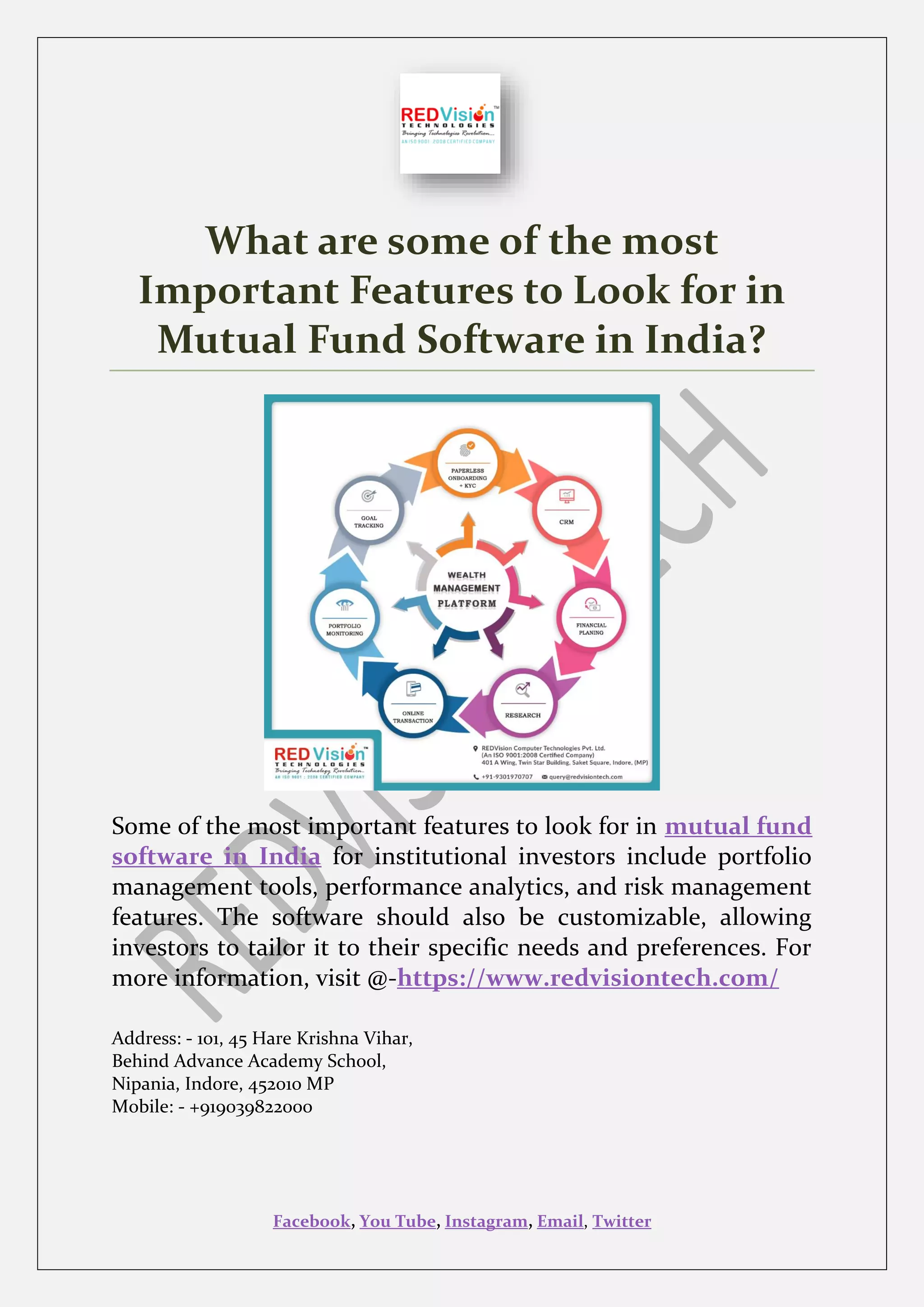 What are some of the most Important Features to Look for in Mutual Fund ...
