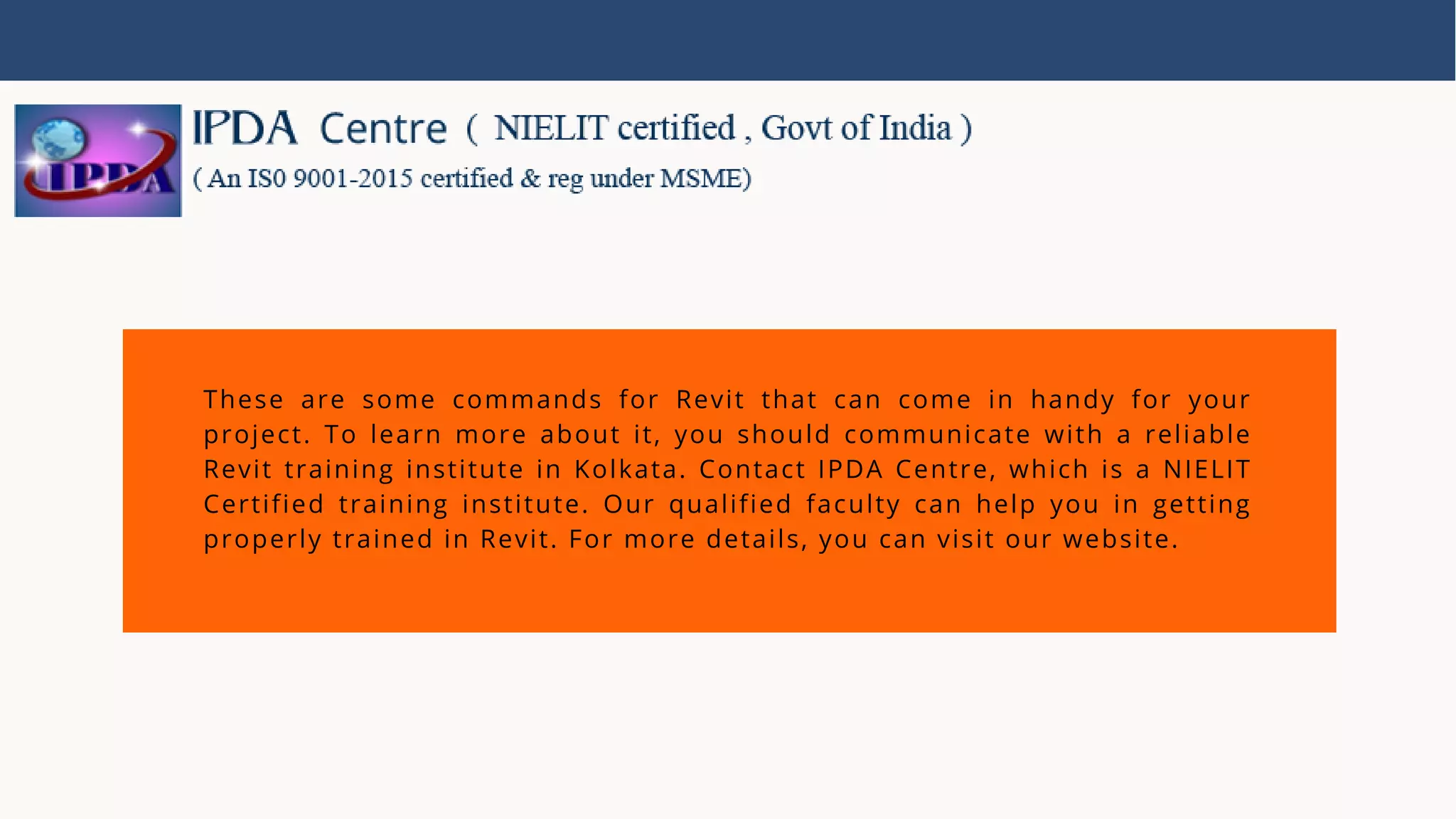 What are Some of the Useful Commands in Revit Architecture? | PDF