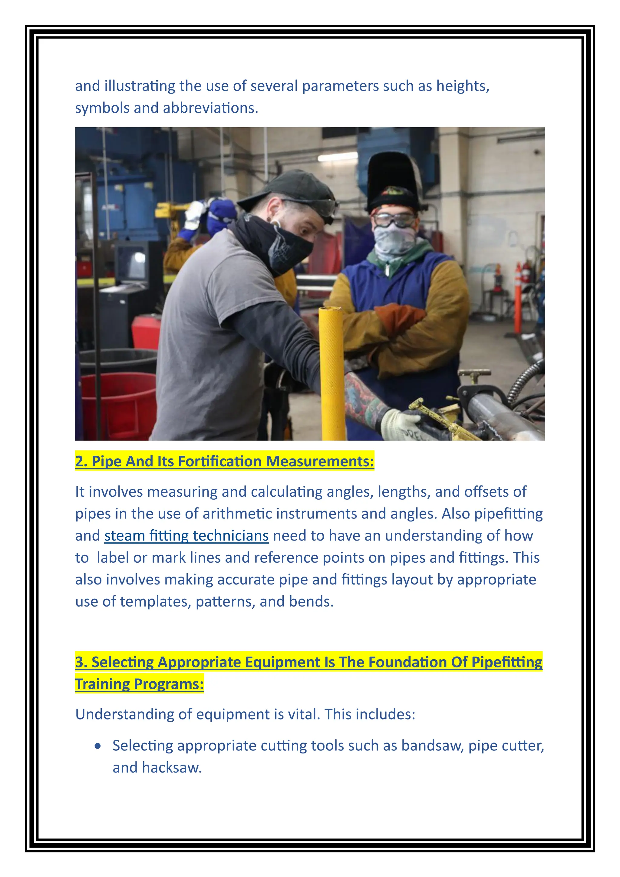 What Are Some Technical Skills Provided By Pipefitting Training ...