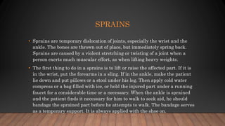 What are sprains | PPT