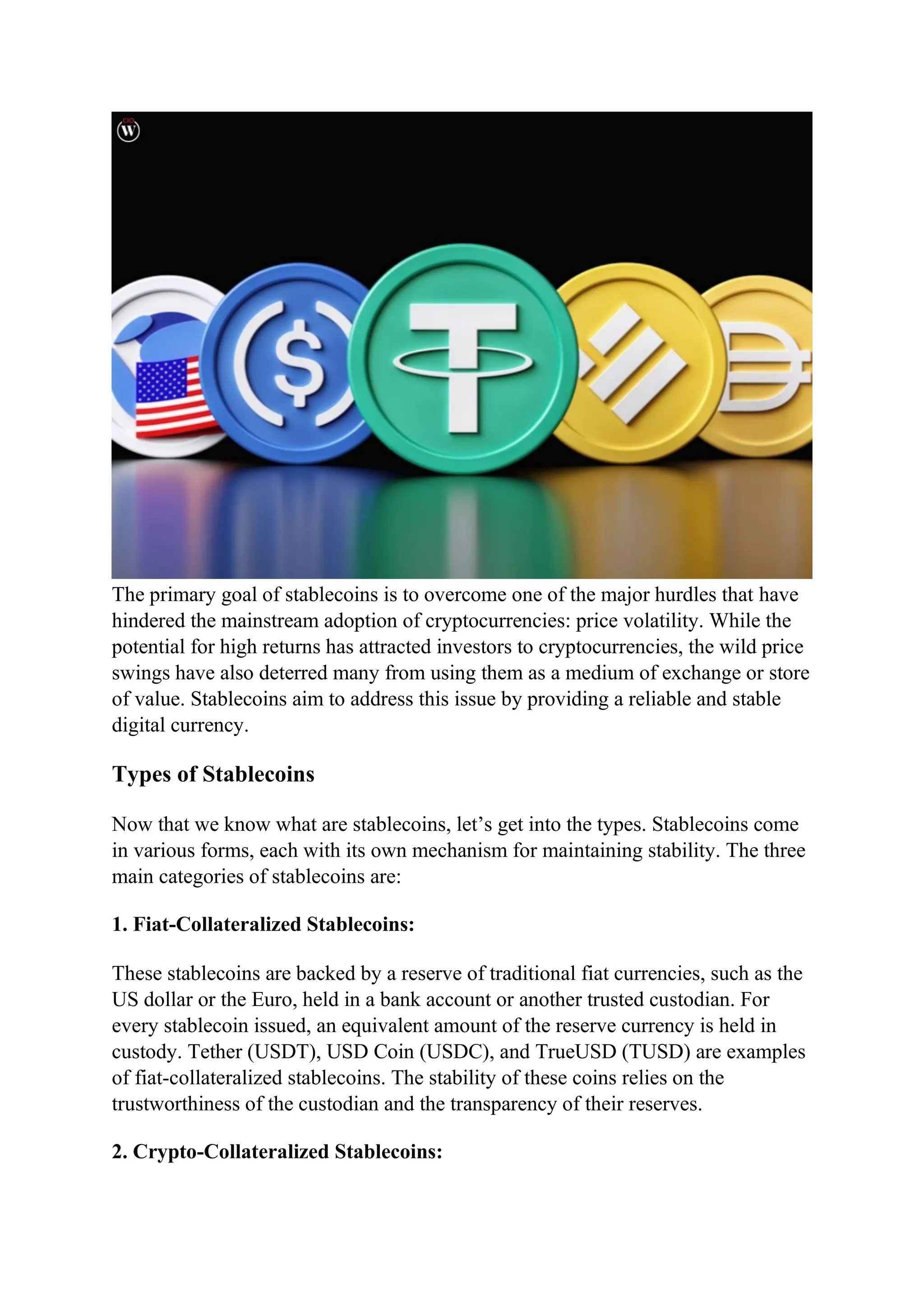 What are Stablecoins Bridging the Gap Between Cryptocurrency and ...