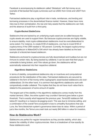 What are Stablecoins How They Work and Types.pdf