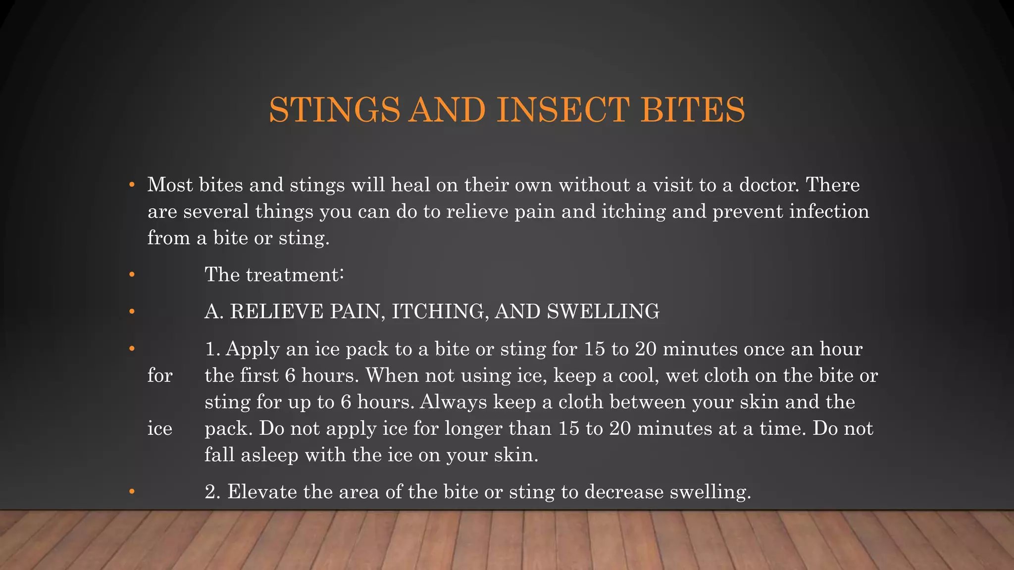 What are stings and insect bites | PPTX