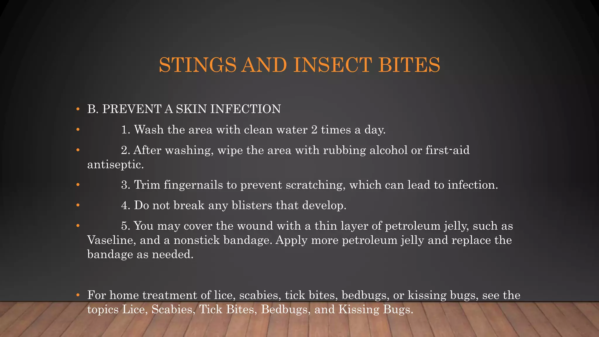 What are stings and insect bites | PPTX