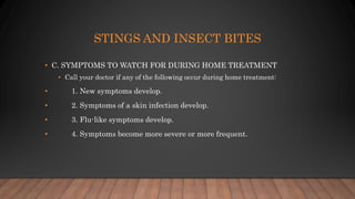 What are stings and insect bites | PPTX