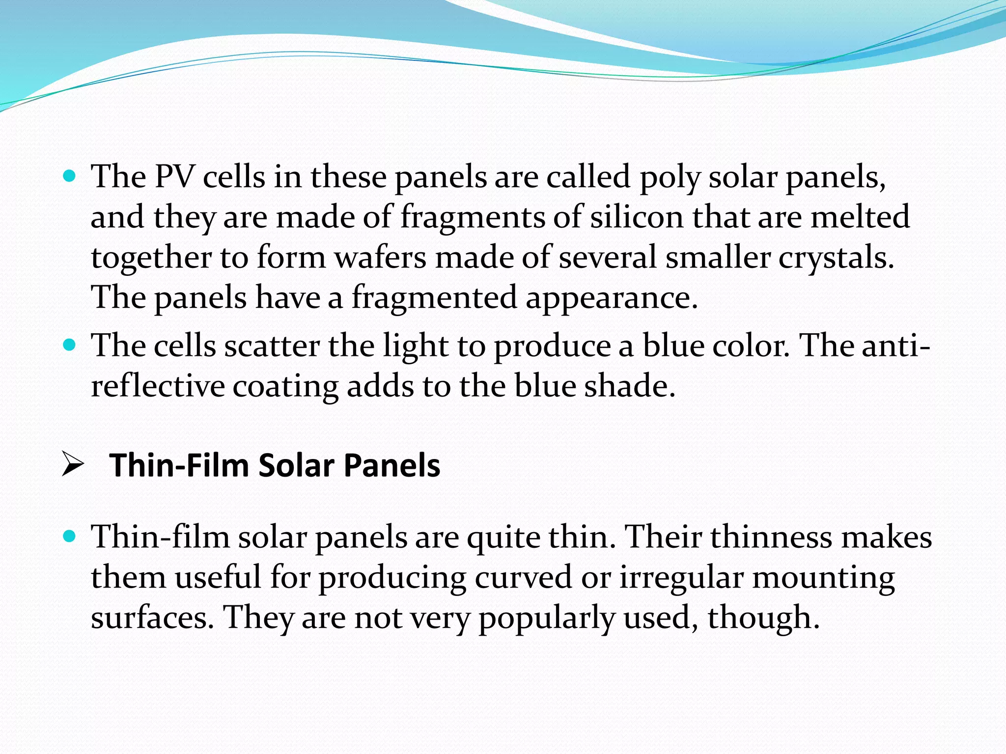 What are the 3 types of solar panels? | PPT