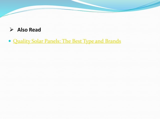 What are the 3 types of solar panels? | PPT