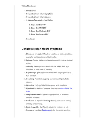 What are the 4 stages of congestive heart failure.pdf