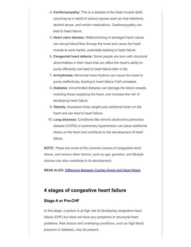 What are the 4 stages of congestive heart failure.pdf | Lung and Respiratory Health | Diseases ...
