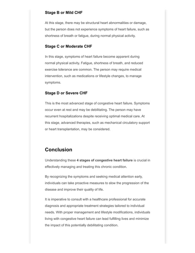 What are the 4 stages of congestive heart failure.pdf | Lung and ...