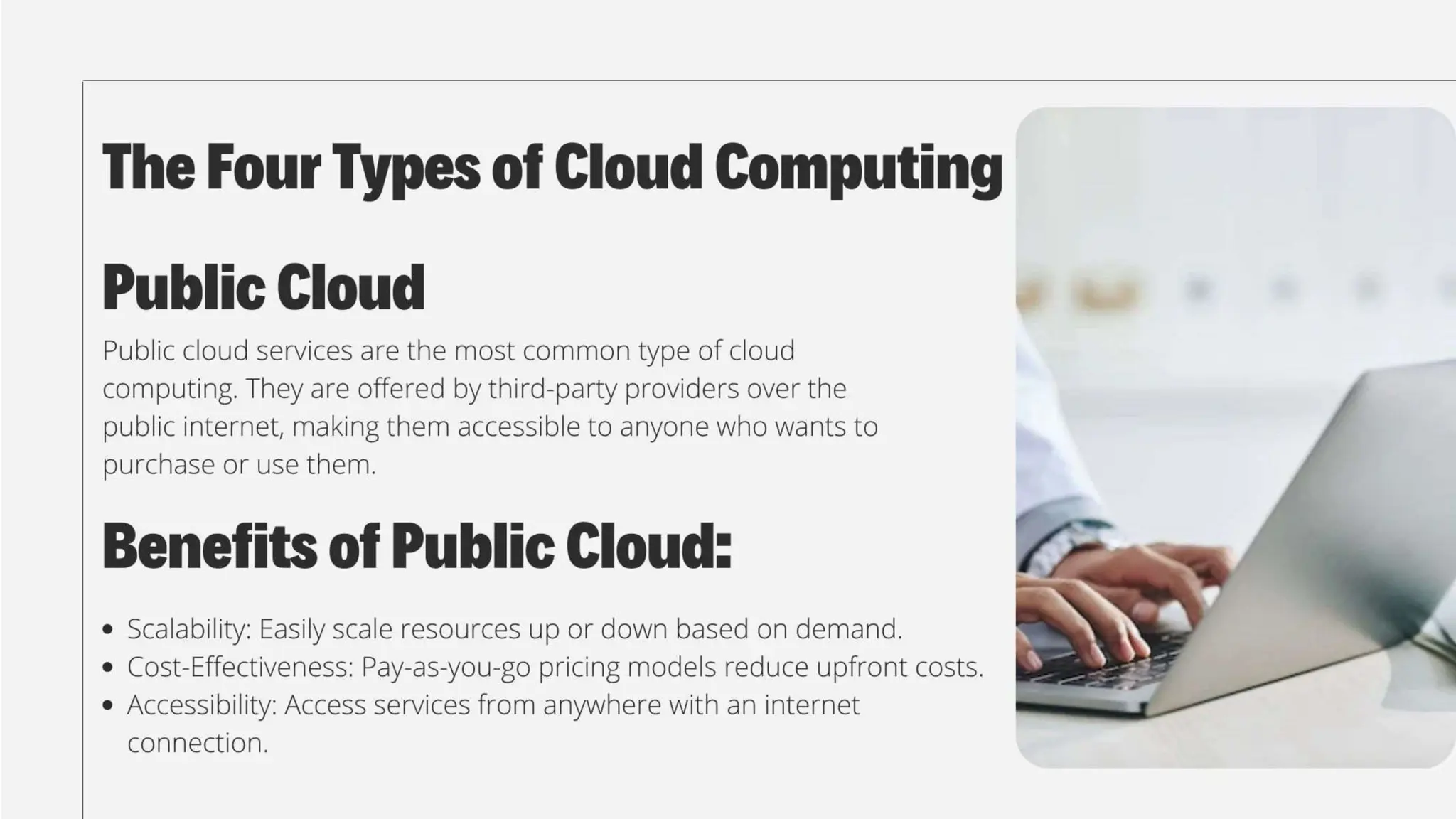What Are the 4 Types of Cloud Computing? | PPT