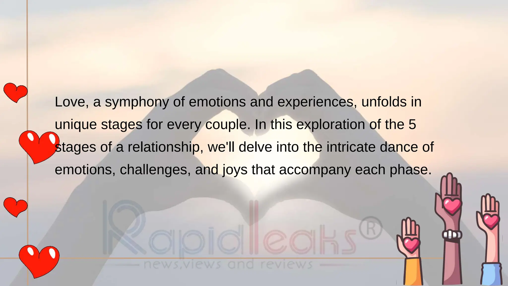 What Are The 5 Stages Of Relationship Perhaps Every Couple Goes Through ...