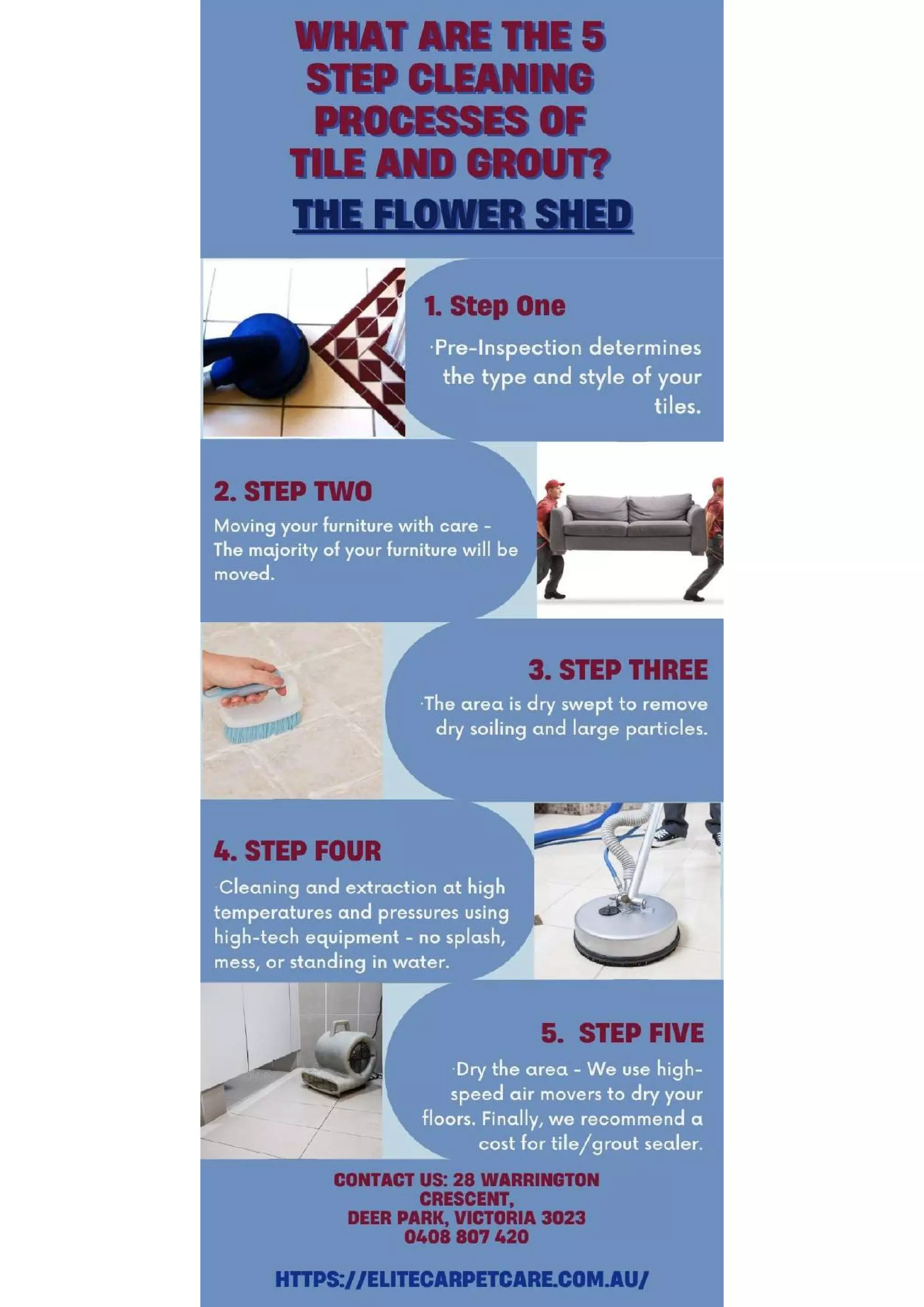 What Are the 5 Step Cleaning Processes of Tile and Grout? | PDF