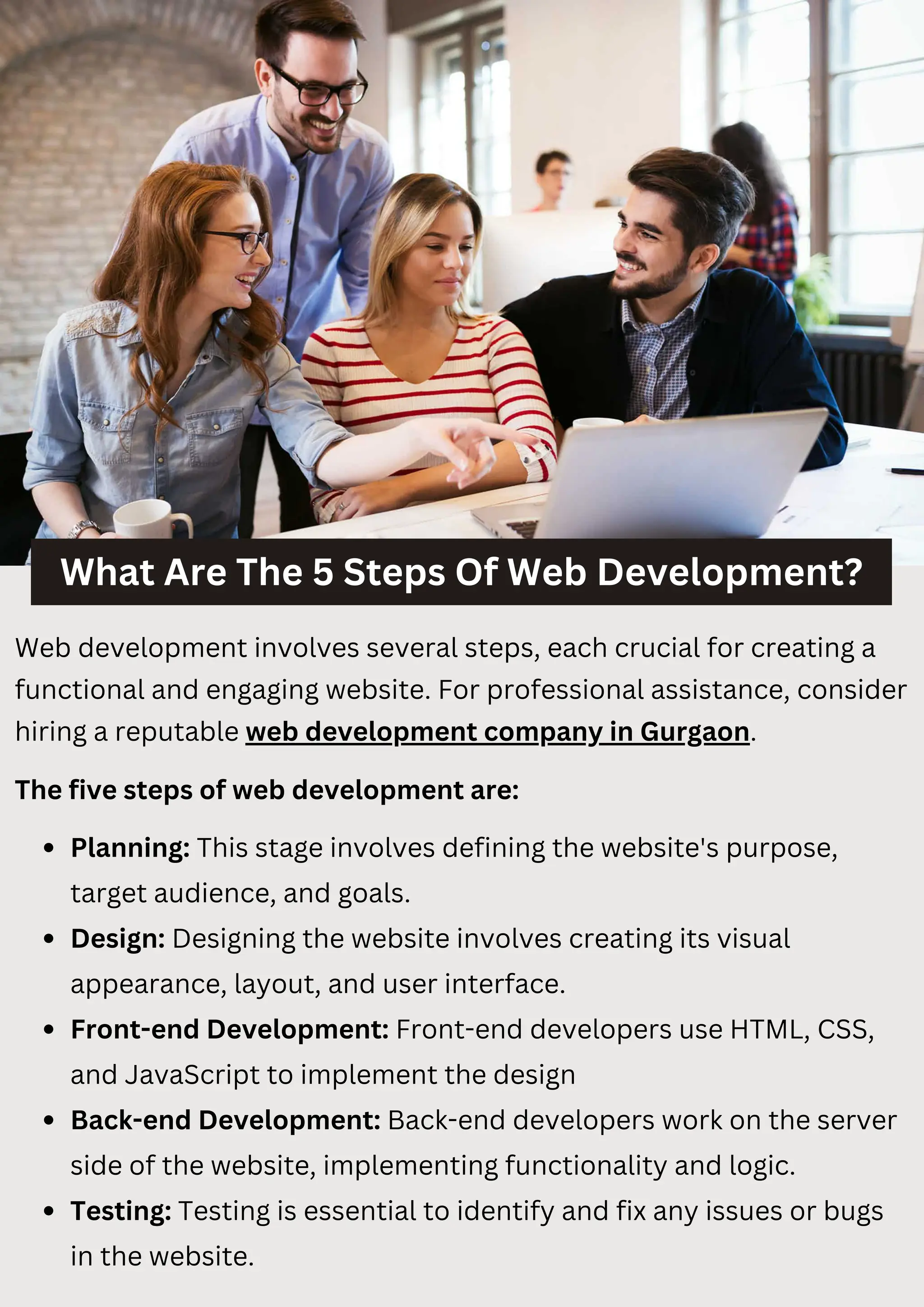 What Are The 5 Steps Of Web Development. | PDF
