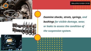 What are the 5 steps to diagnose problems with suspension system | PPTX