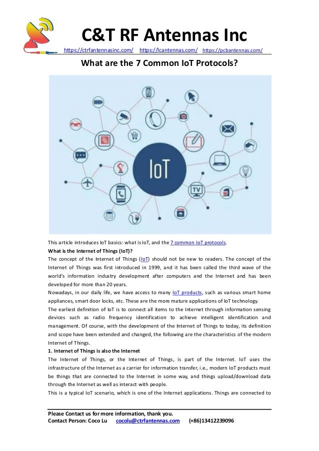 What are the 7 Common IoT Protocols.pdf | Internet | Computing