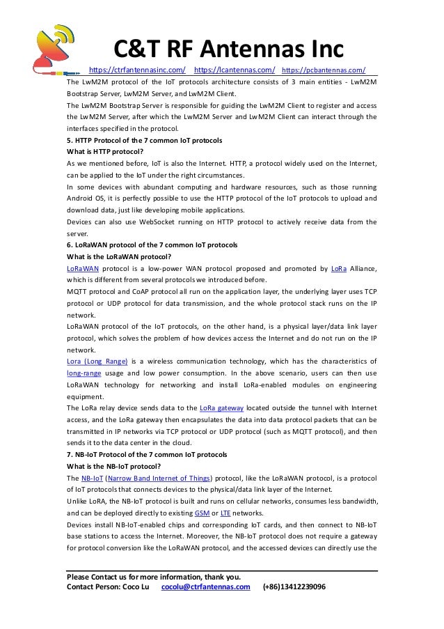 What are the 7 Common IoT Protocols.pdf | Internet | Computing