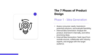 What are the 7 Phases of Product Design | PPTX