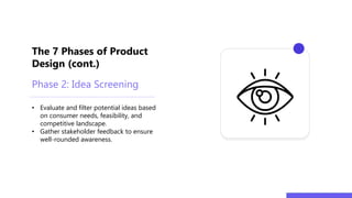 What are the 7 Phases of Product Design | PPTX