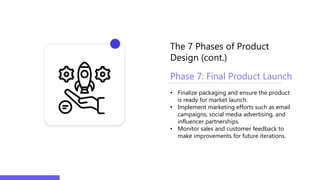 What are the 7 Phases of Product Design | PPTX