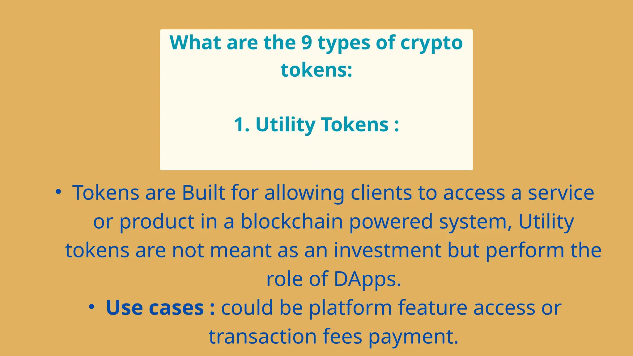 What are the 9 types of crypto tokens.pptx
