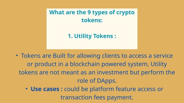 What are the 9 types of crypto tokens.pptx
