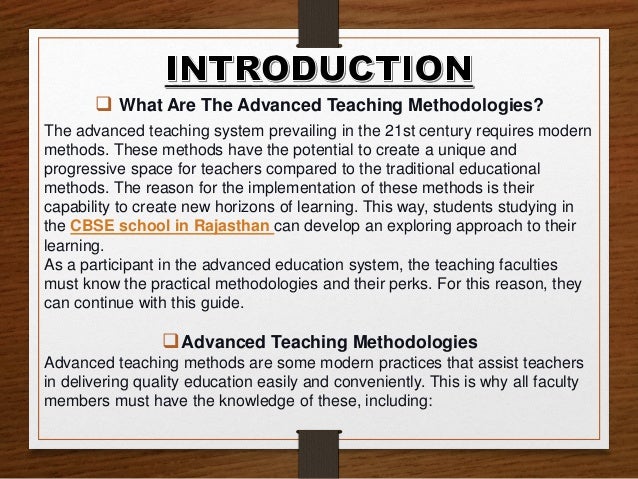 What Are The Advanced Teaching Methodologies.pdf