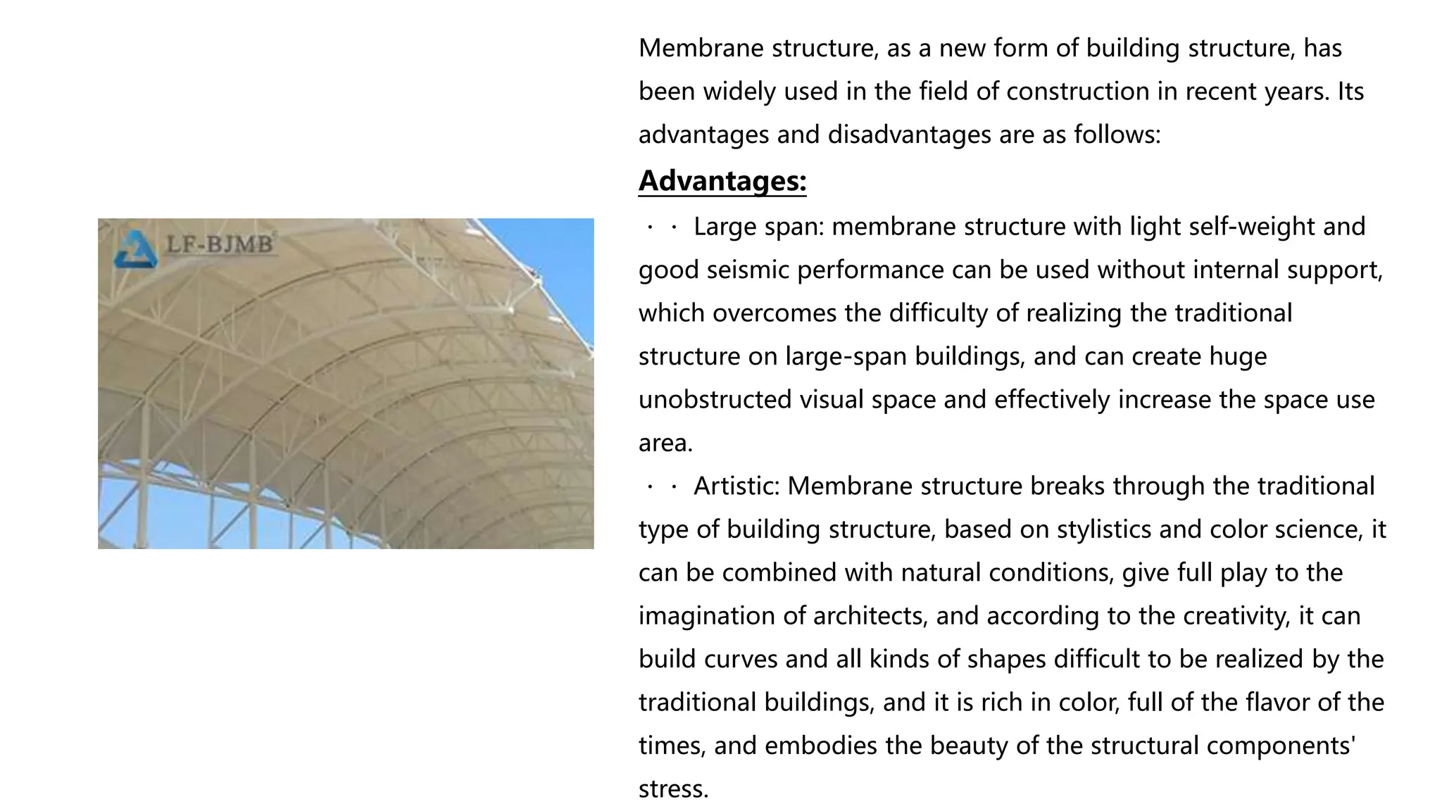 What are the advantages and disadvantages of membrane structures.pptx
