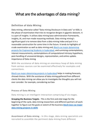 What are the advantages of data mining.pdf