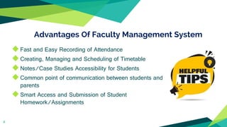 What are the advantages of faculty management (LMS) system for teacher ...