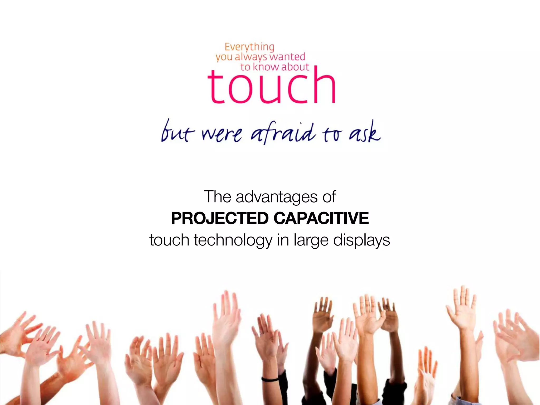 What are the advantages of procap multitouch for large format displays | PDF