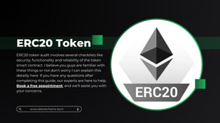 What are the Audit Steps for ERC-20 Token | PPT