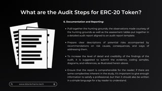 What are the Audit Steps for ERC-20 Token | PPT