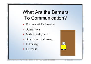 What are the barriers to communication | PDF | Science