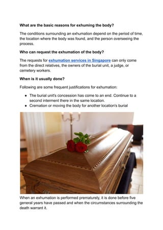 What are the basic reasons for exhuming the body.pdf