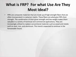 Benefits of installing FRP Cable Trays | PPT